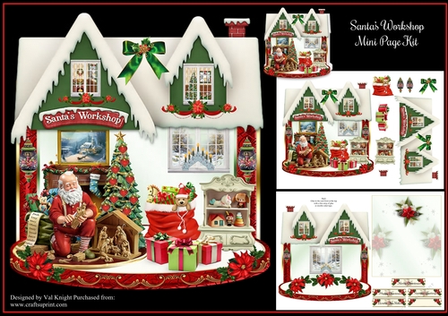 Santas Workshop Mini Page Kit - CUP987622_58488 | Craftsuprint