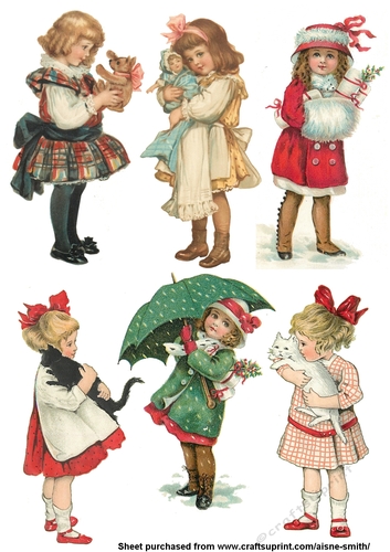 Vintage Girls 1 Cut-outs - CUP1138565_466 | Craftsuprint