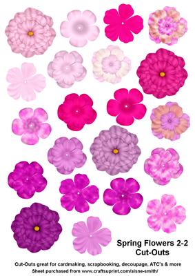 Spring Flowers 2-1 Cut-outs - CUP422075_466 | Craftsuprint