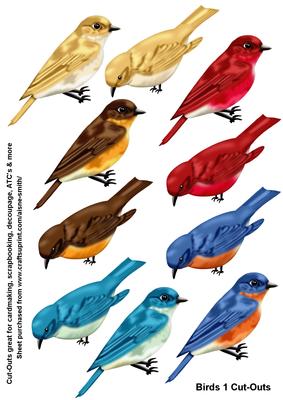 Birds 1 Cut-outs - CUP426212_466 | Craftsuprint