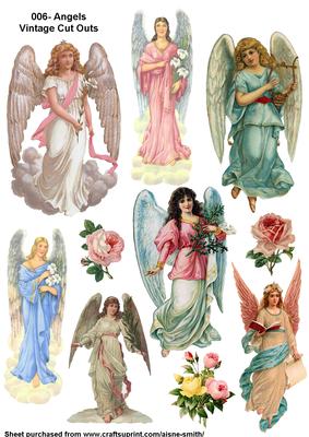 Vintage Cut Outs 006 - Angels - CUP431223_466 | Craftsuprint