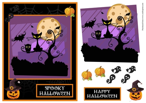 Spooky Halloween Greeting Card - CUP1170618_84699 | Craftsuprint