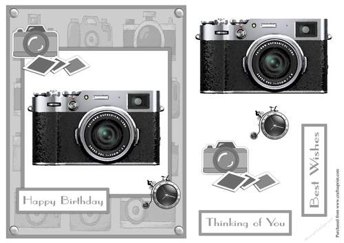 Male camera birthday greeting card - CUP1217762_84699 | Craftsuprint