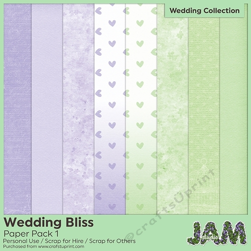 12x12 Wedding Bliss Paper Pack 1 - CUP715729_69740 | Craftsuprint