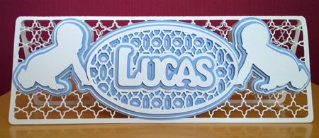 Lucas Name Plaque Card - CUP710227_2199 | Craftsuprint