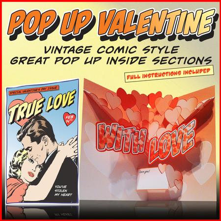 Valentine Comic Pop Up - CUP392654_1532 | Craftsuprint