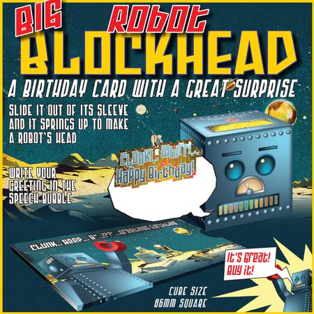 Robot Big Blockhead Pop-up - CUP512031_1532 | Craftsuprint