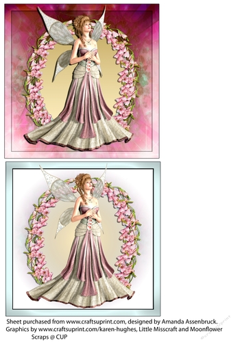 Pink Fairy Toppers V2 5x5 Inch Card Fronts - CUP1103409_90819 ...
