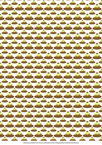 Pudding Plate A4 paper - CUP1131324_90819 | Craftsuprint