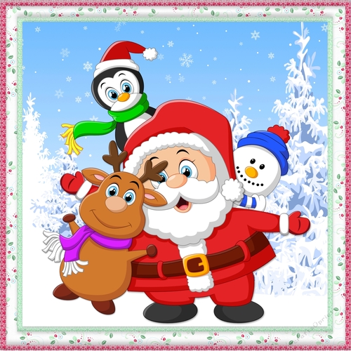 Santa and friends - CUP1015338_80189 | Craftsuprint