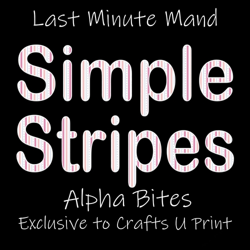 Simple Stripes Alpha Bites - CUP1045562_80189 | Craftsuprint