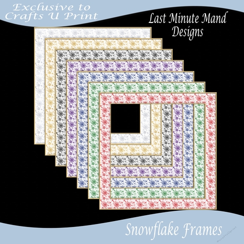 Snowflake Frames Set 1 - CUP1069796_80189 | Craftsuprint