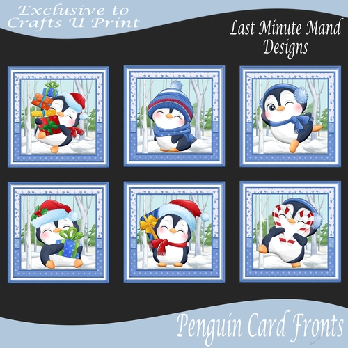Penguin Card Fronts - CUP1081740_80189 | Craftsuprint
