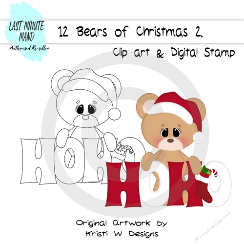12 Bears or Christmas Clipart & Digital stamp 2 - CUP1127146_80189 ...