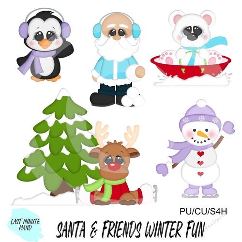 Santa and Friends Winter Fun - CUP1130518_80189 | Craftsuprint