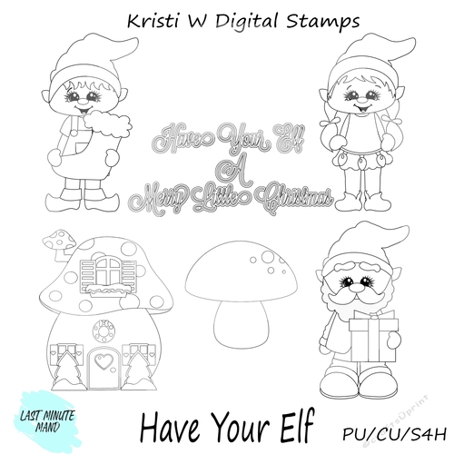 Have your Elf Digital Stamps - CUP1132160_80189 | Craftsuprint