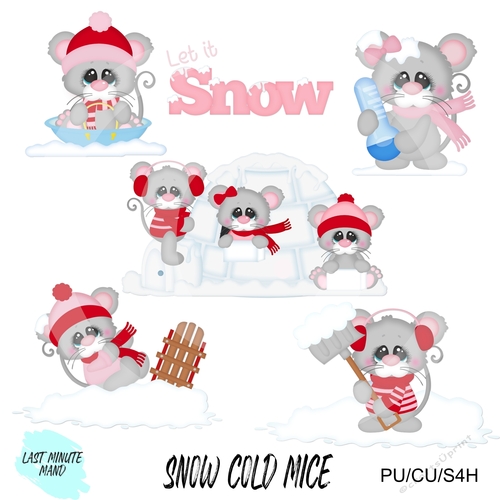 Snow Cold Mice - CUP1132326_80189 | Craftsuprint