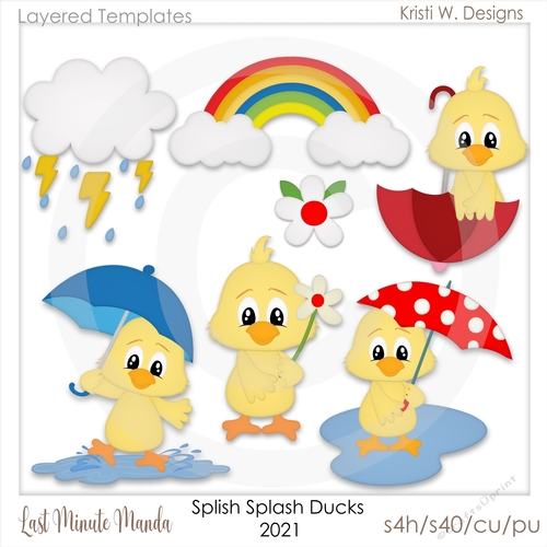 Splish Splash Ducks Layered Templates - CUP1144652_80189 | Craftsuprint