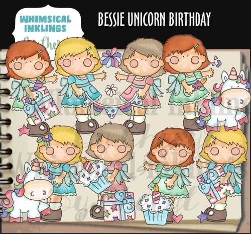 Bessie Unicorn Birthday Clipart - CUP1145555_80189 | Craftsuprint