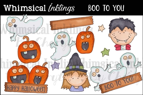 Boo To You Clipart - CUP1145779_80189 | Craftsuprint