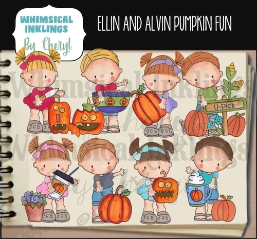 Ellen and Alvin Pumpkin Fun - CUP1147708_80189 | Craftsuprint