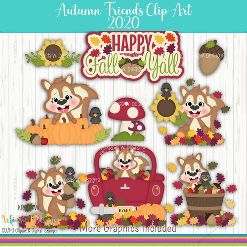 Autumn Friends 2020 Clipart - CUP1147872_80189 | Craftsuprint