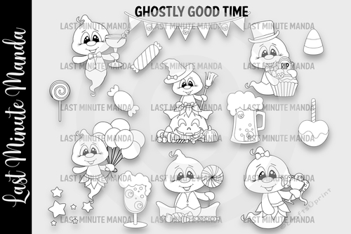 Ghostly Good Time Digital Stamps - CUP1170476_80189 | Craftsuprint