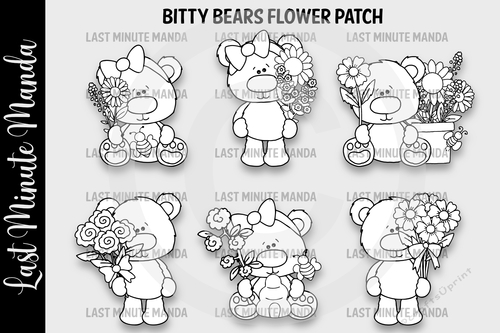 Bitty Bears Flower Patch - CUP1174763_80189 | Craftsuprint