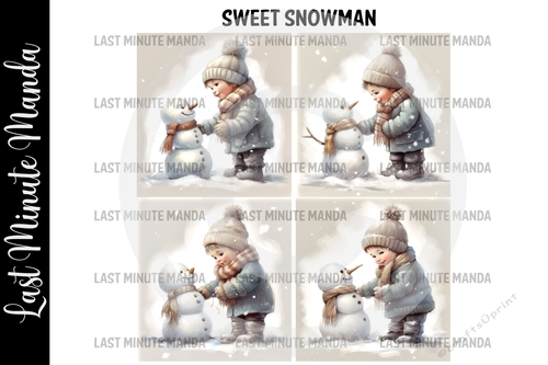 Sweet Snowman - CUP1252322_80189 | Craftsuprint