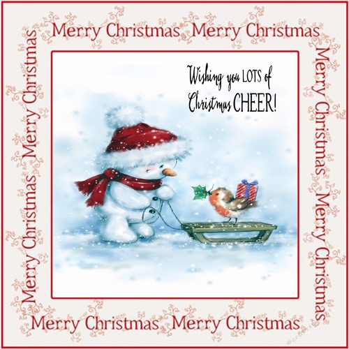 Wishing you lots of Christmas Cheer Snowman 1 - CUP920131_80189 ...