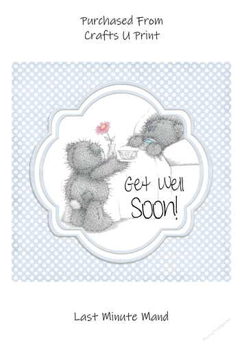 Get Well Soon Tatty Ted - CUP964968_80189 | Craftsuprint