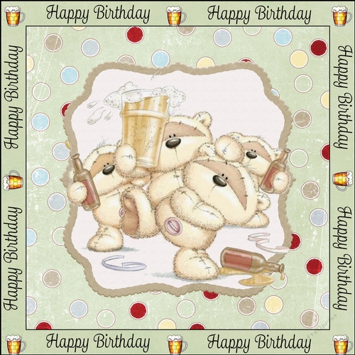 Boozy Happy Birthday Mini Kit - CUP964997_80189 | Craftsuprint