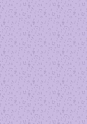 Music Notes Embossed in Lilac - CUP116296_56 | Craftsuprint