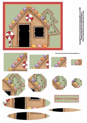 Gingerbread House Multi Pyramid - CUP12362_56 | Craftsuprint