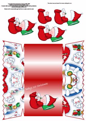 Babys First Christmas Cracker - CUP13440_56 | Craftsuprint