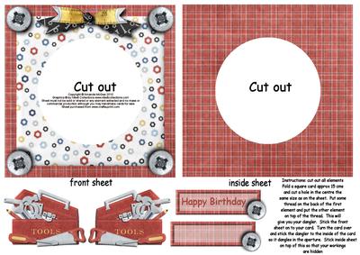 DIY Circle Aperture Dangler Card - CUP136379_56 | Craftsuprint