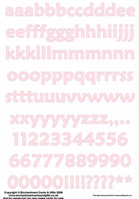 Baby Pink Lowercase Alphabet Sheet - CUP16855_56 | Craftsuprint