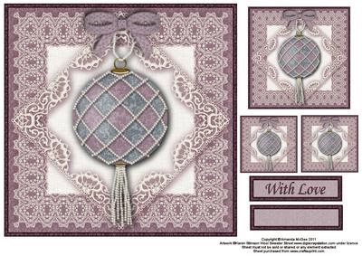 Pretty Pomander 8x8 Square Topper Sheet - CUP241345_56 | Craftsuprint