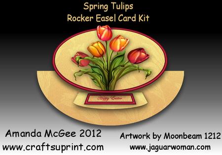 Spring Tulips Rocker Easel Card Kit - CUP301134_56 | Craftsuprint