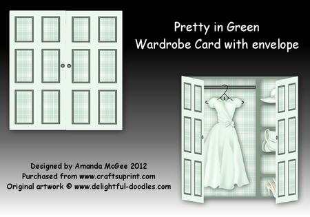 Pretty in Green Wardrobe Card Kit - CUP310607_56 | Craftsuprint