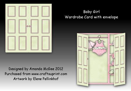 Baby Girl Wardrobe Card Kit - CUP310615_56 | Craftsuprint
