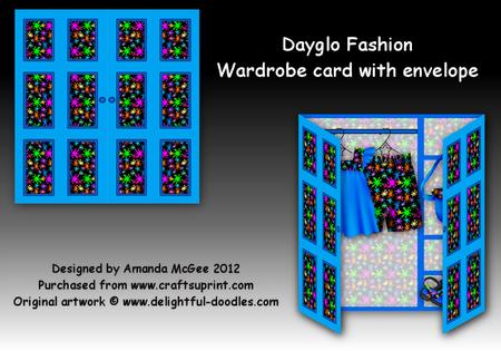 Dayglo Fashion Wardrobe Card Kit - CUP311782_56 | Craftsuprint