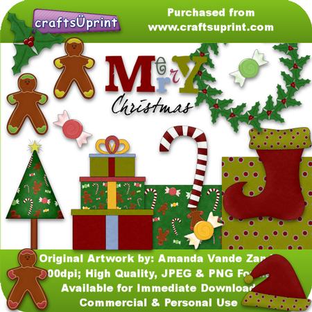 Christmas Accents Clip Art - CUP276772_1025 | Craftsuprint