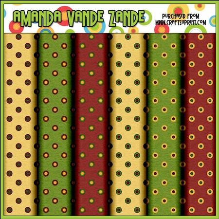 Aviator Santa Polka Dot Digital Papers - CUP489534_1025 | Craftsuprint