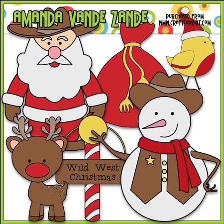 Wild West Christmas 1 Clip Art - CUP491109_1025 | Craftsuprint