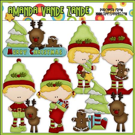 Christmas Elf Clip Art - CUP491670_1025 | Craftsuprint