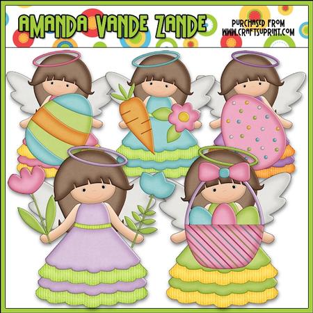 Little Easter Angels Clip Art - CUP511000_1025 | Craftsuprint