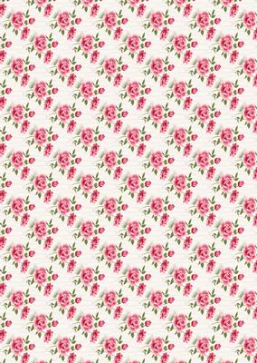 Shabby Chic Rose Backing Paper 5 Mix N Match - CUP117828_5 | Craftsuprint
