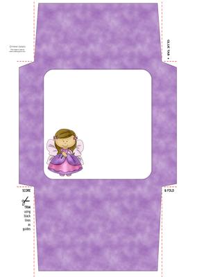 Butterfly Angel Envelope 4 Mix N Match - CUP124442_5 | Craftsuprint