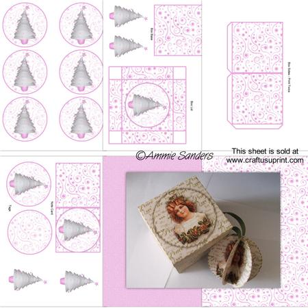 Contempory Pink Christmas Tree 3D Bauble & Gift Box Kit - CUP147303_5 ...